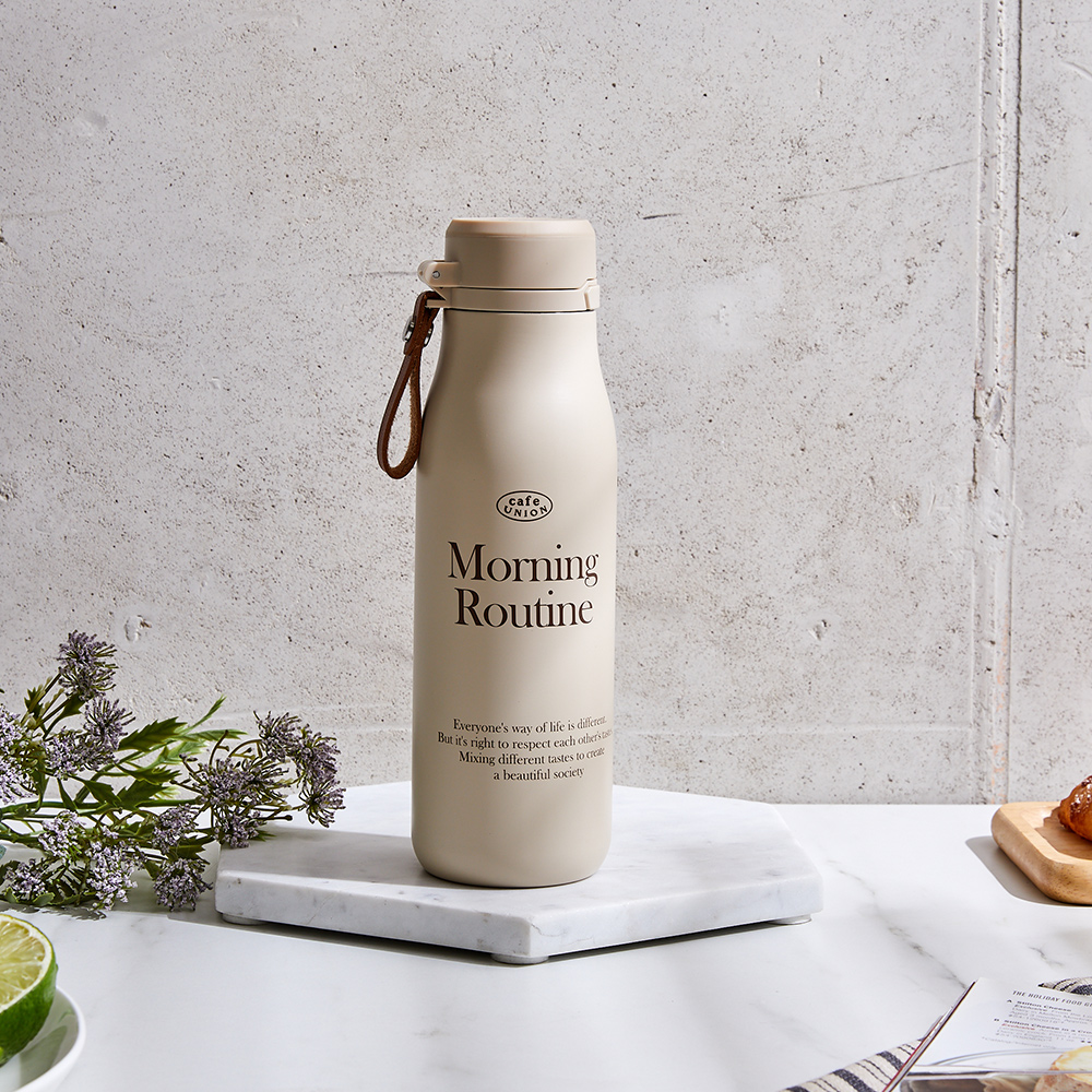 12HOURS 원터치 보온보냉텀블러 480ML 오트밀베이지 KC0323004- 모던하우스