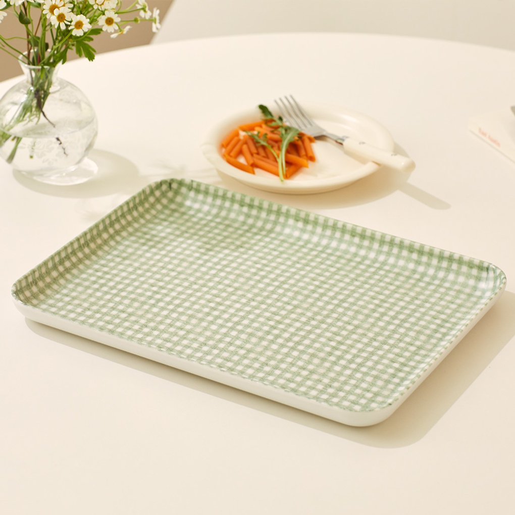 L 멜라민 카페트레이 겸 쟁반 M 그린- KIDIKIDI