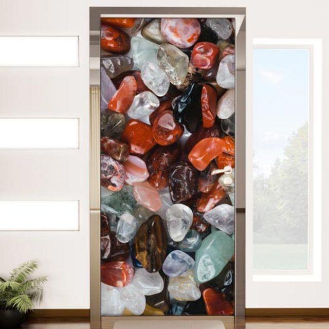 [1300k] td388-예쁜조약돌현관문시트지- 이랜드몰