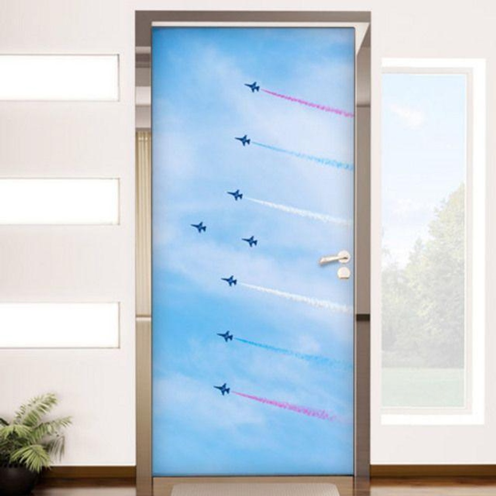 [1300k] td380-비행기쇼현관문시트지- 이랜드몰