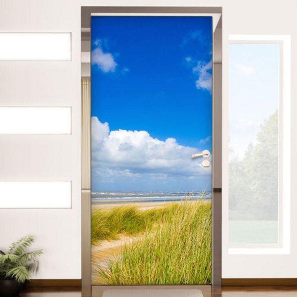 [1300k] pg419-바다가보이는풍경현관문시트지- 이랜드몰