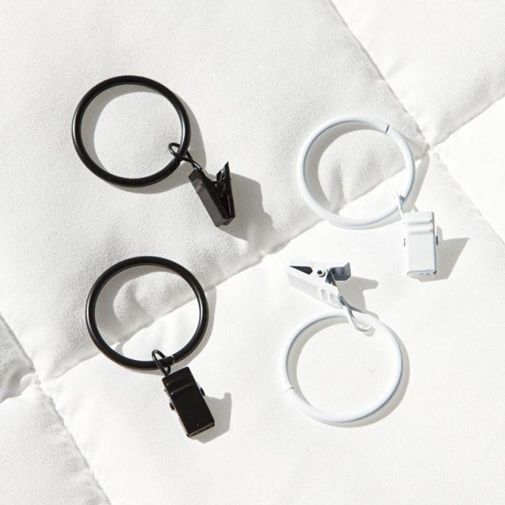 [1300k] 원형 커튼 집게링 화이트1set(10개)- 이랜드몰