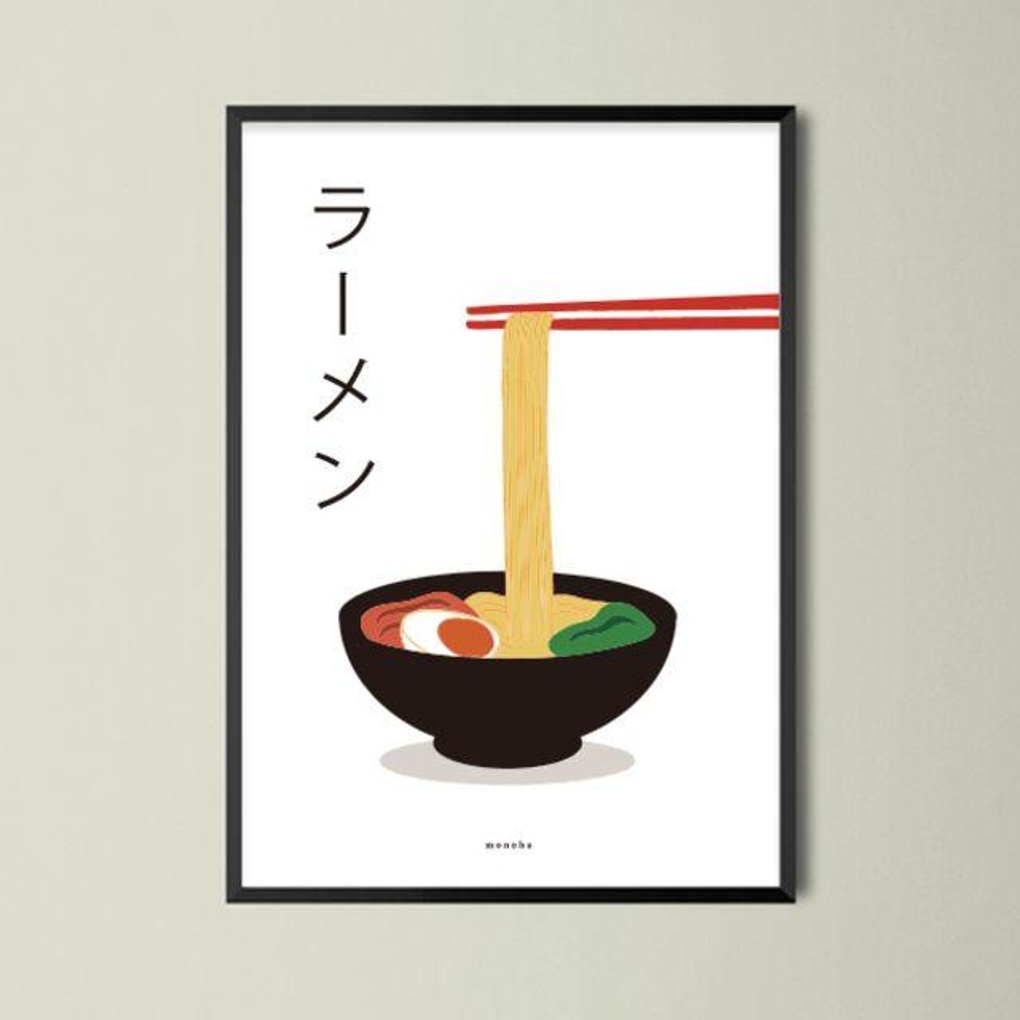 [1300k] 일본 인테리어 디자인 포스터 M 라멘3 A2(대형)- 이랜드몰