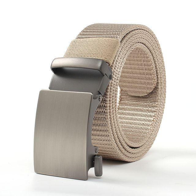 [1300k] 자동버클 패브릭 벨트(베이지) 혁띠 남자캐주얼벨트- 이랜드몰
