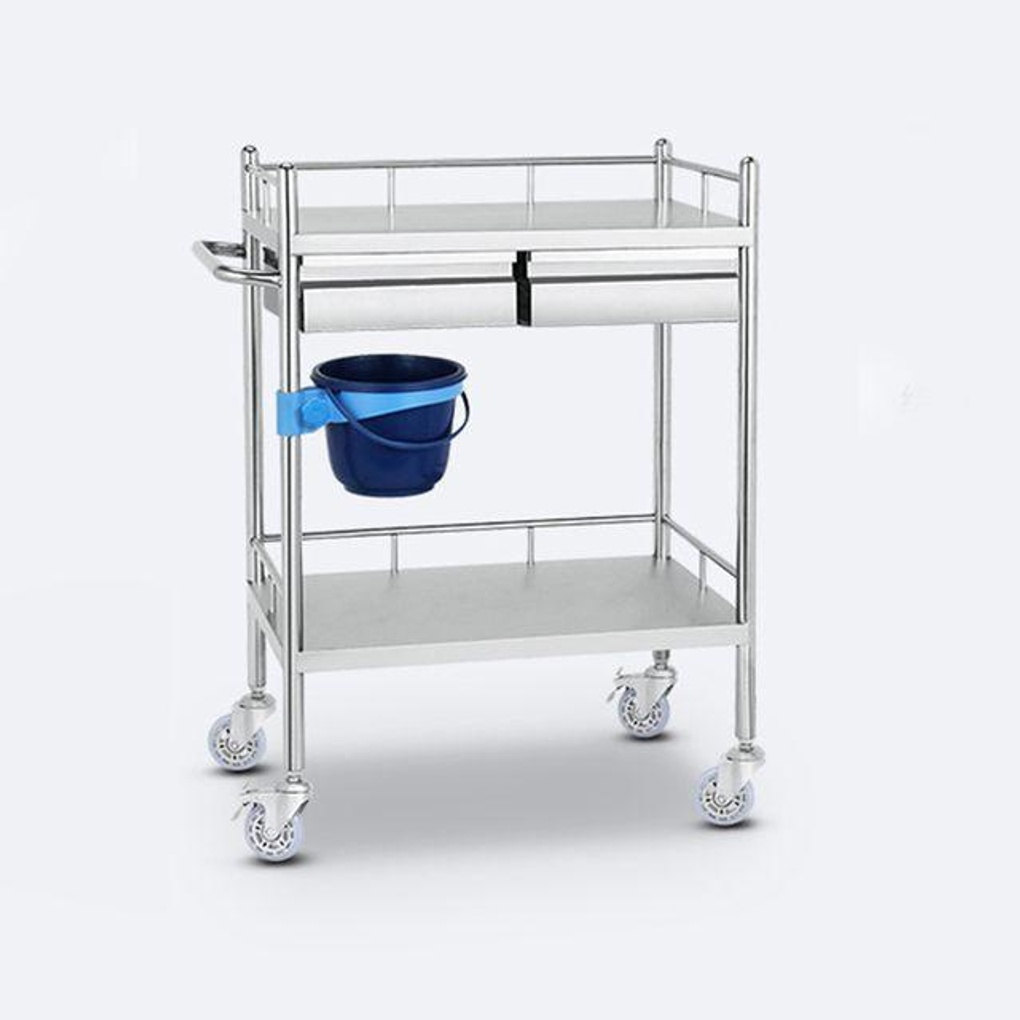 [1300k] 스테인리스 2단 서랍 이동 회진용 카트 B- 이랜드몰