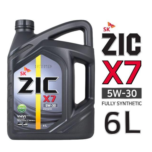 [1300k] (PMC)지크 ZIC X7 5W-30 6L 디젤 경유 엔진오일- 이랜드몰