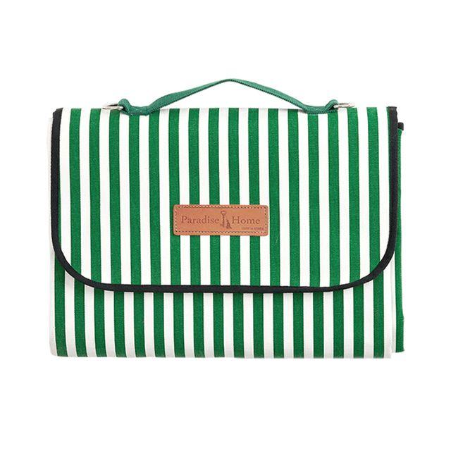 [1300k] 크로스백 스타일 카멜레온 방수 피크닉 매트(그린스트라이프)- 이랜드몰