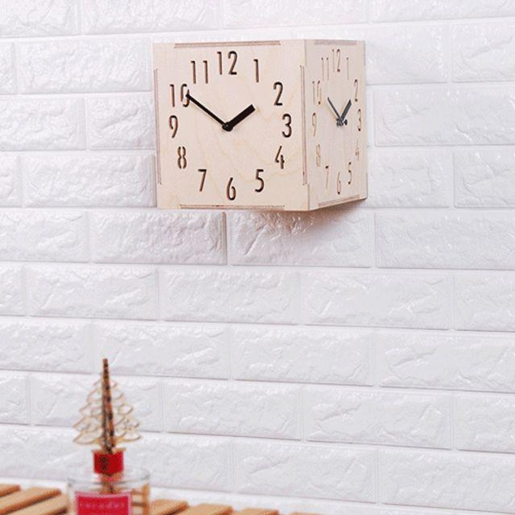 [1300k] 삼면시계 내츄럴- 이랜드몰