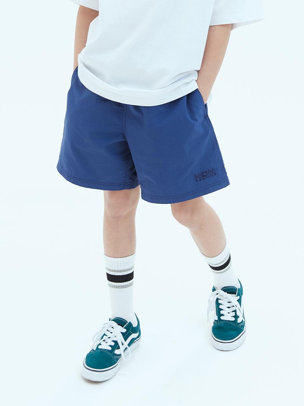 LOGO BAGGIES SHORTS NAVY- 이랜드몰