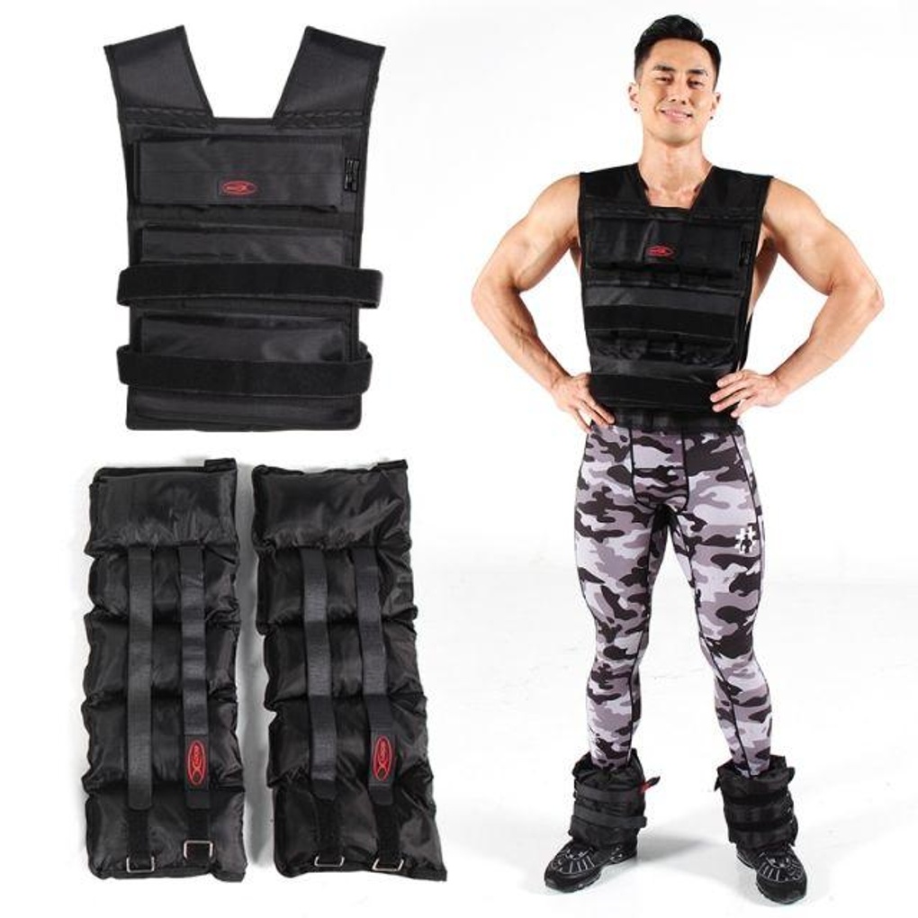 [1300k] 바디엑스 30kg 헤비급 중량조끼 중량주머니 10kg 세트 블럭 포함- 이랜드몰