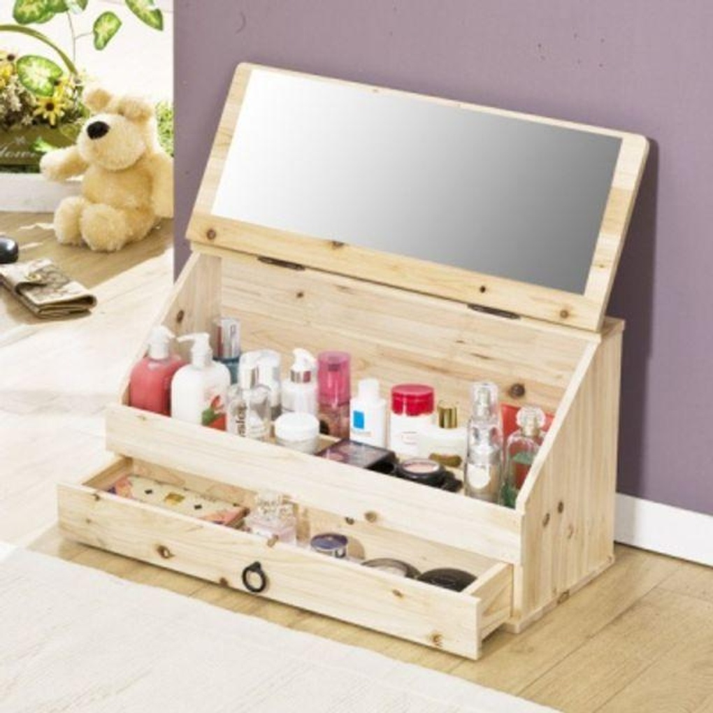 [1300k] 포메리트 삼나무 리브 와이드 경사화장대- 이랜드몰