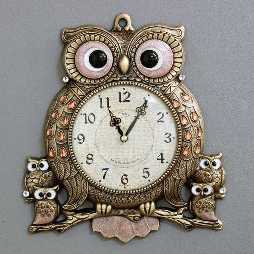 [1300k] (kspz225)스틸리아 부엉이 시계 골드- 이랜드몰