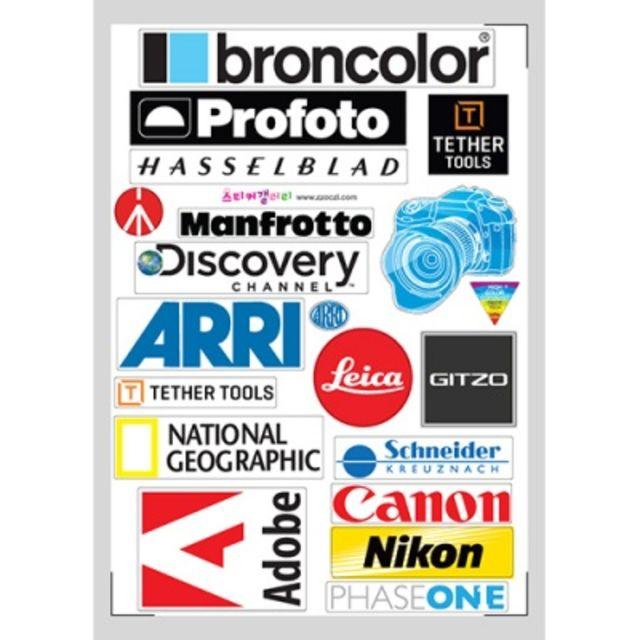 [1300k] 카메라 브랜드 데코 스티커- 이랜드몰