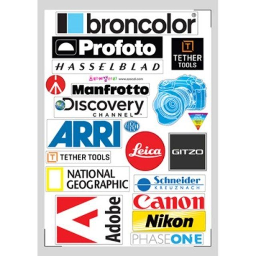 [1300k] 카메라 브랜드 데코 스티커- 이랜드몰