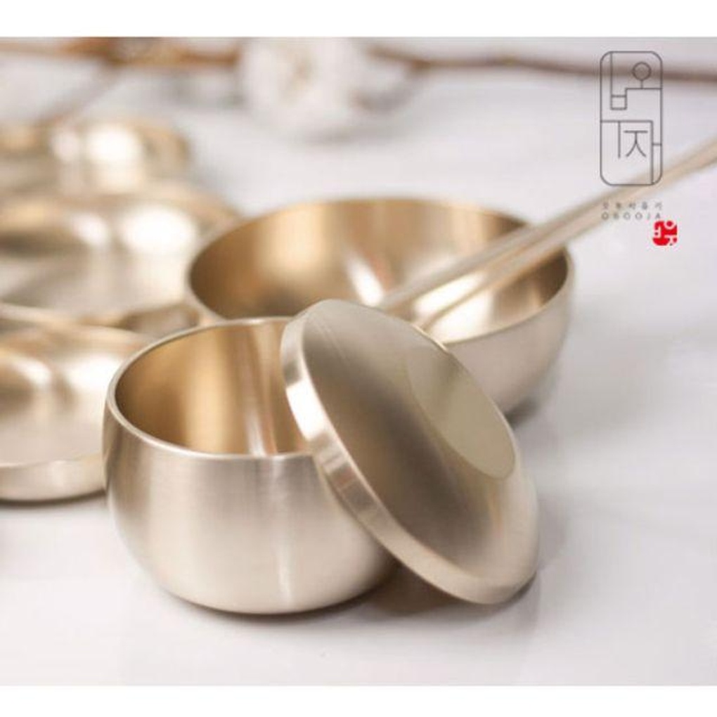 [1300k] 오부자방짜유기 1인조 단반상기 세트 6P 무형문화재14호- 이랜드몰