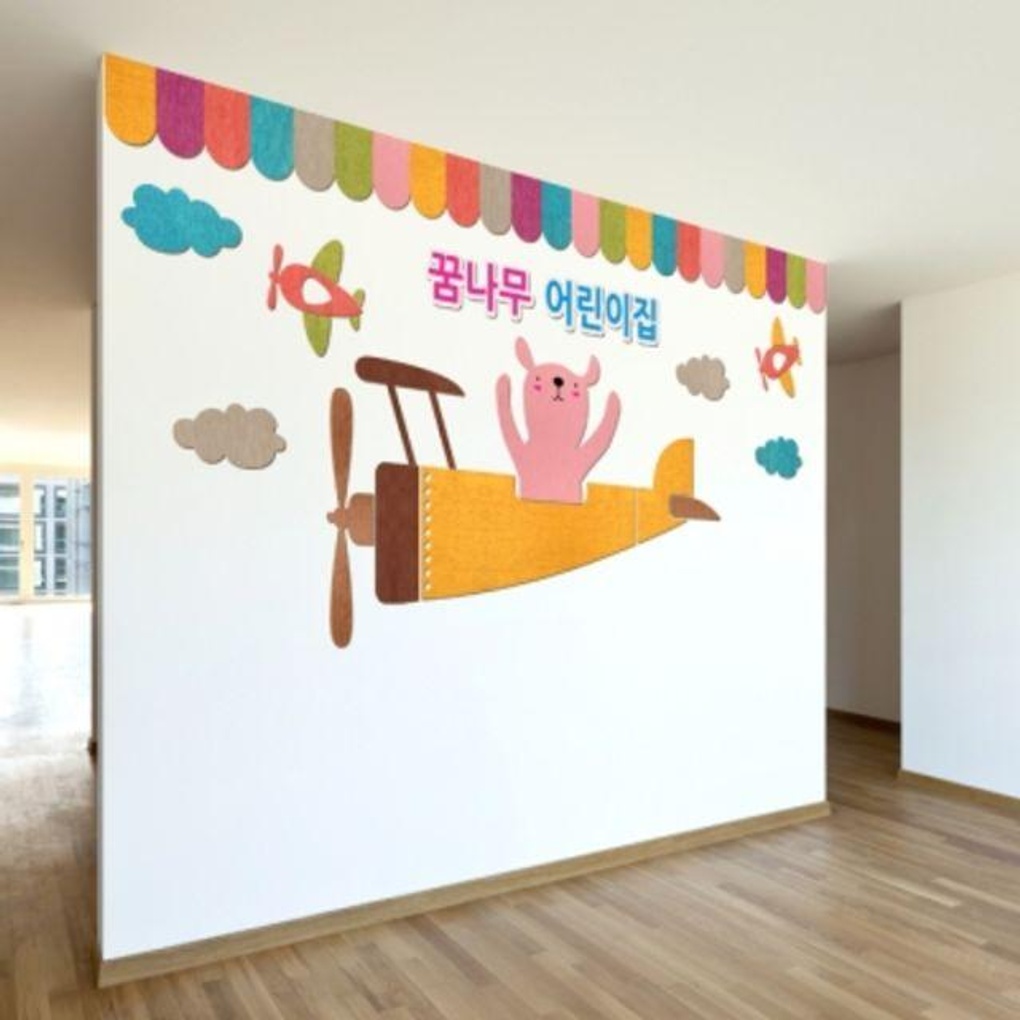 [1300k] 우드스티커- 하늘여행 W544 아이방 어린이집- 이랜드몰