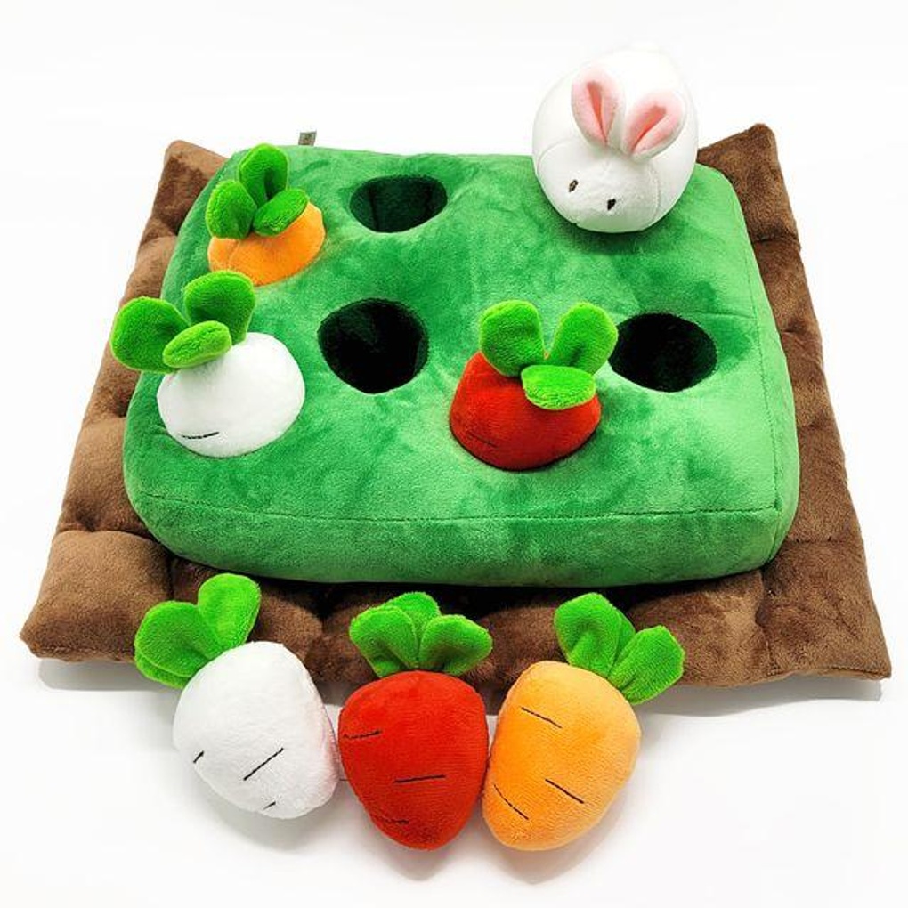 [1300k] ( 토끼와무밭 6구 ) 강아지 노즈워크 농장 밭 시리즈 장난감- 이랜드몰