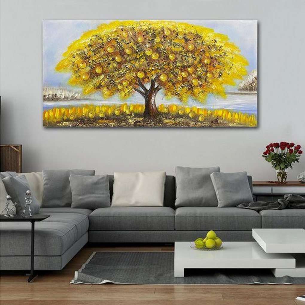 [1300k] AL1072347 행운가득 사과 유화그림액자 (대형)- 이랜드몰