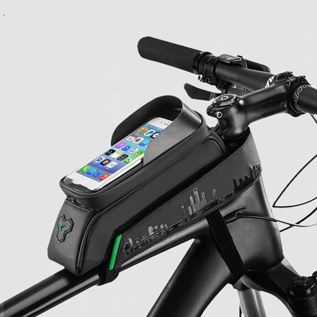 [1300k] ROCKBROS 방수 블랙라이더 터치 탑프레임백- 이랜드몰