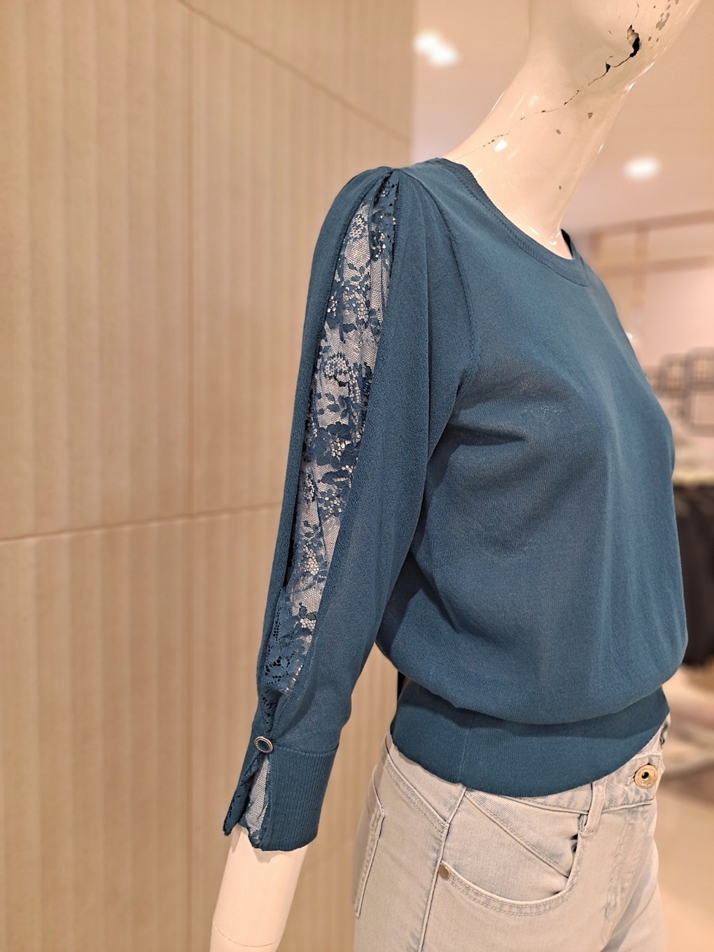 23SS 여름 소매 시스루 여성 티셔츠 CADU4-WSL040_NC대전유성- 이랜드몰