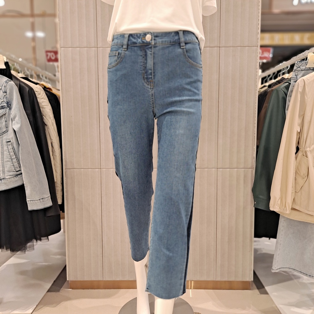 23SS 여름 사이드 배색 데님팬츠 청바지 CADU4-WDP030_NC대전유성- 이랜드몰