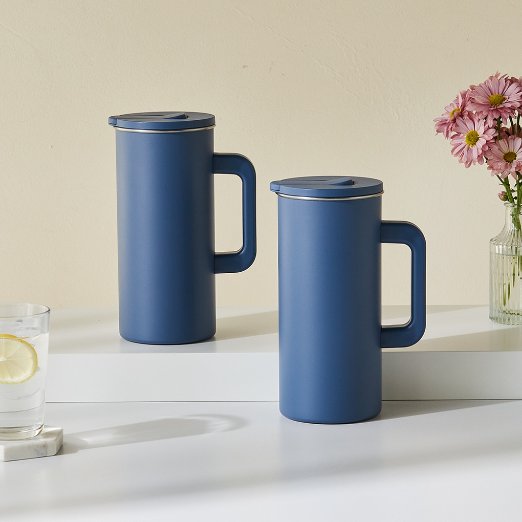 세척이 쉬운 스텐304 냉장고물병 1.5L 2P세트 블루_KC0223004- 이랜드몰