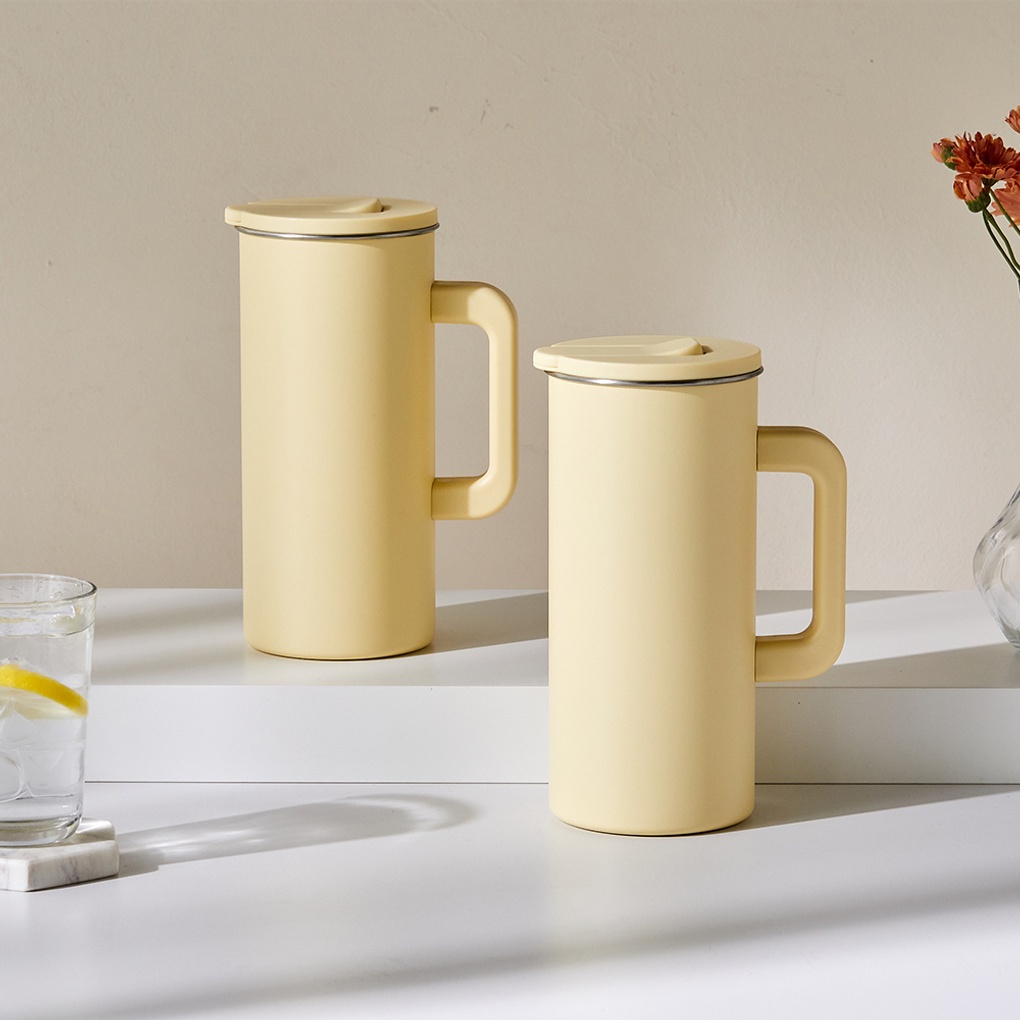 세척이 쉬운 스텐304 냉장고물병 1.5L 2P세트 옐로우_KC0223003- 이랜드몰