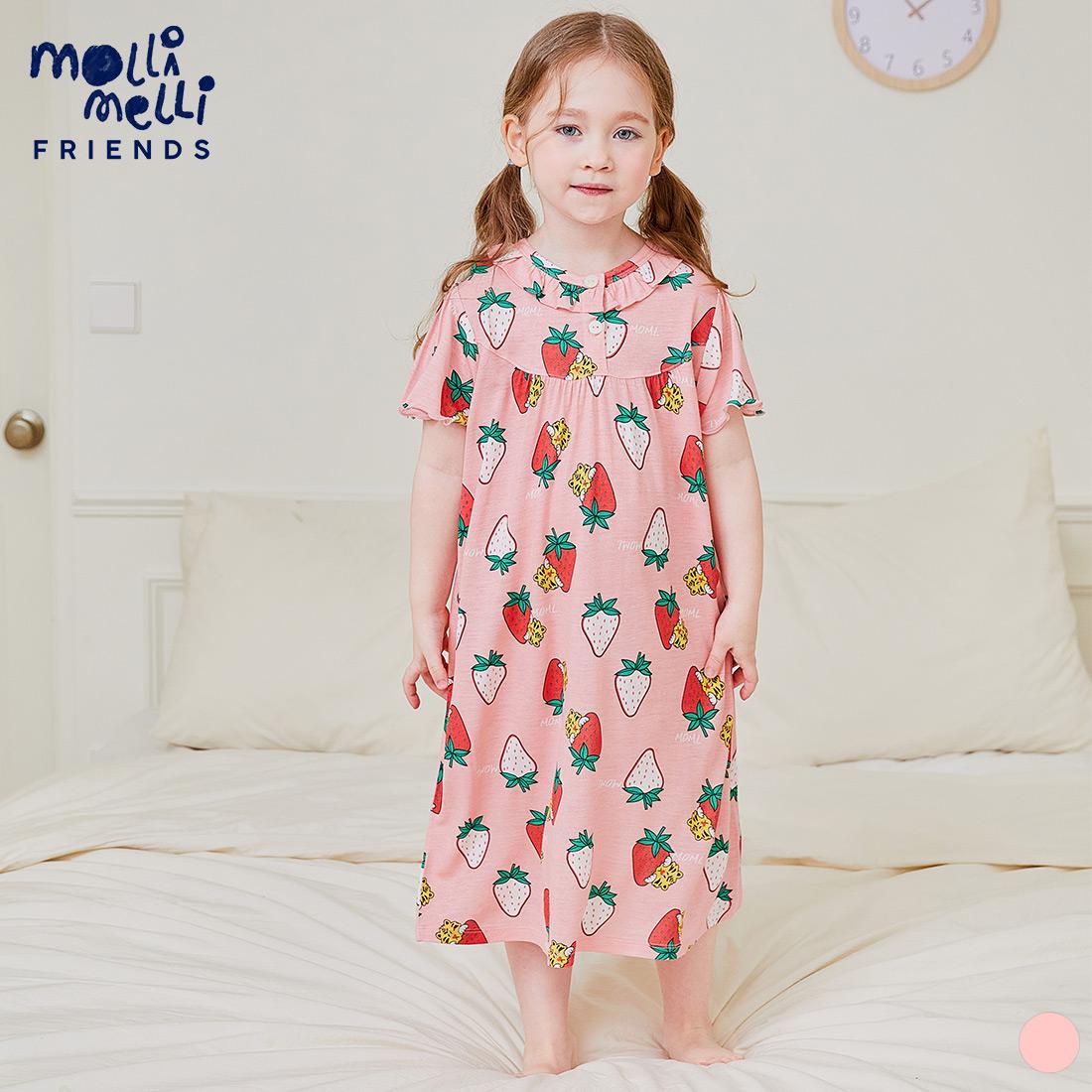 [몰리멜리프렌즈] 상코미딸기원피스파자마- KIDIKIDI