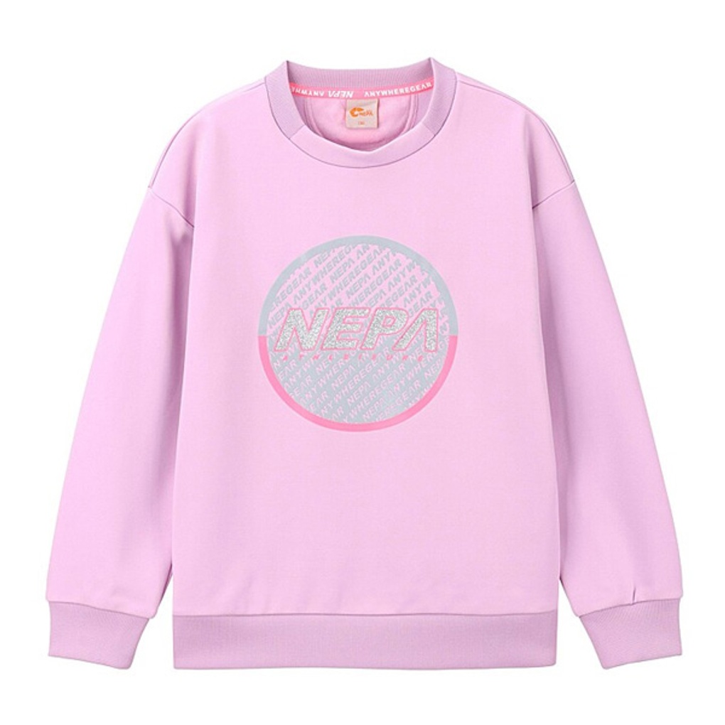 NEPA 네파키즈 공용 미스토 맨투맨 긴팔티셔츠 라벤더 KF85308- 이랜드몰