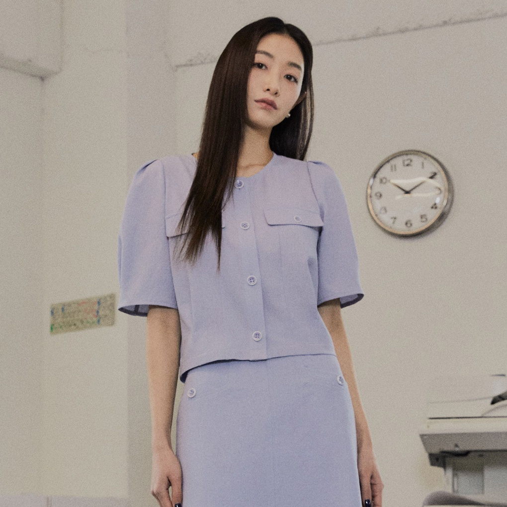 스티치 셋업 블라우스 (2colors) CVBWD2401M- 이랜드몰