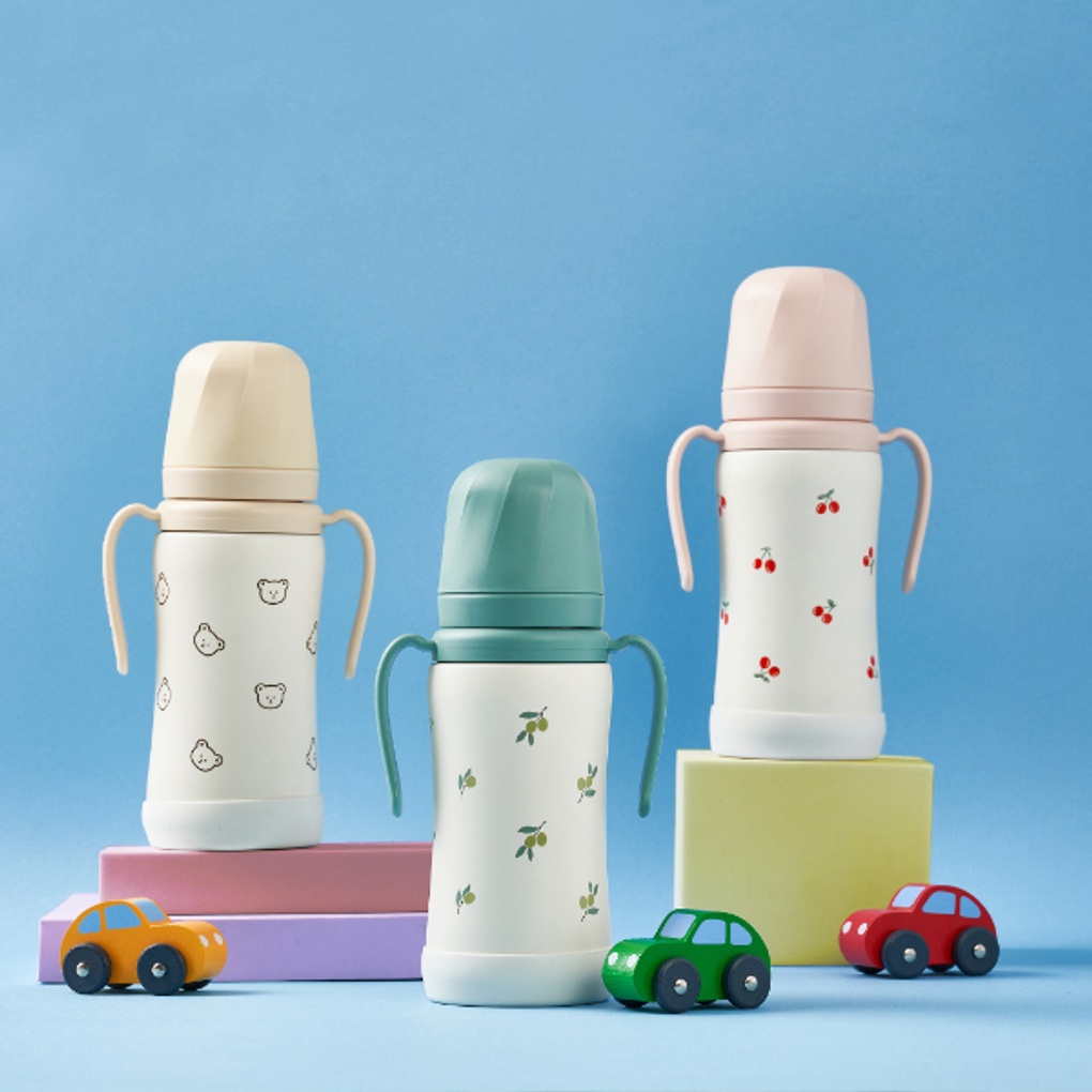 [그로미미] 스테인리스 빨대컵 300ml (3색 택1)- 이랜드몰