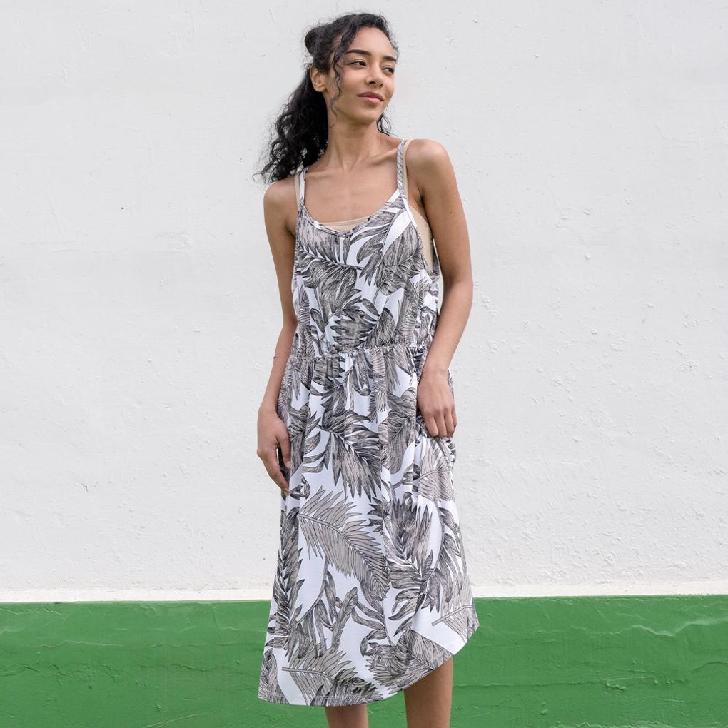 뒤란 썸머 비치 뷔스티에 원피스 DTF3S-5099 2colors- 이랜드몰