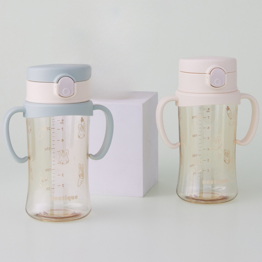 [네스틱] PPSU 원터치 빨대컵 260ml 스위치컵 토끼시리즈- 이랜드몰