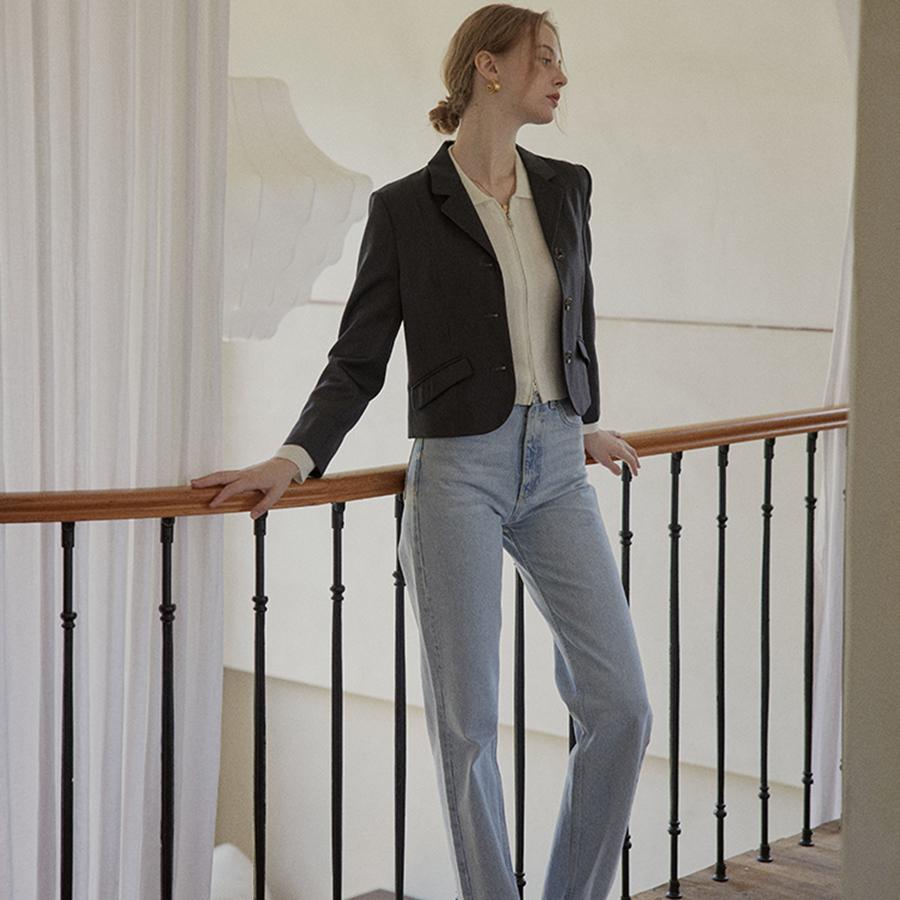 Mary chic straight fit denim pants- 이랜드몰