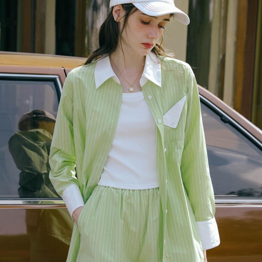 DD_Green soda casual shirt- 이랜드몰