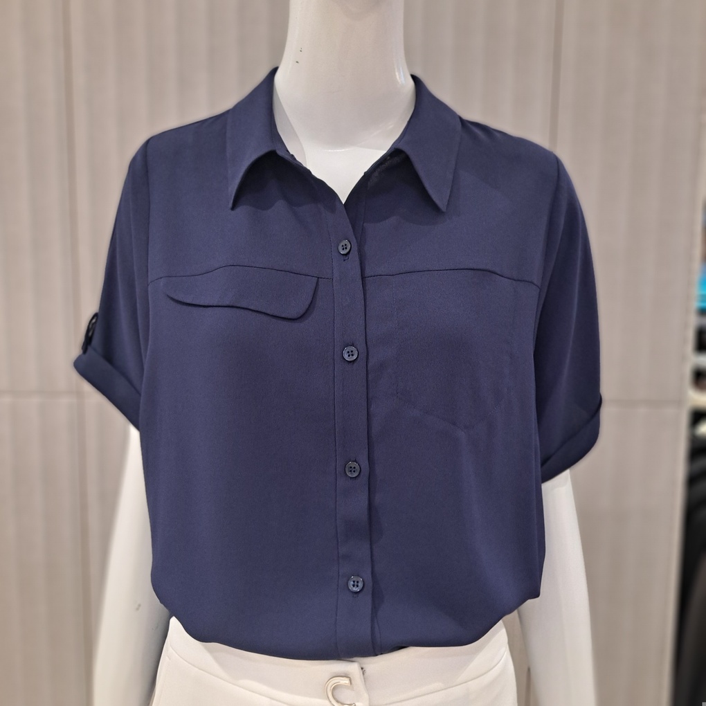 23SS 여름 롤업 언발라스 셔츠 블라우스 CADU5-WRC120_NC대전유성- 이랜드몰