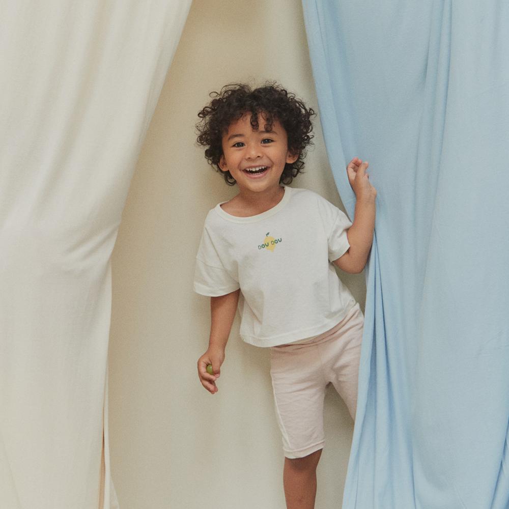 두두앤솜 썸머 후르츠 반팔 셋업 - 크림- KIDIKIDI