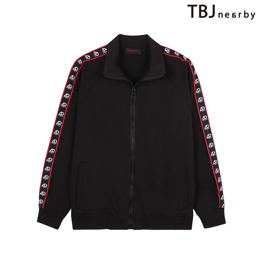 [TBJ] 유니 AD 폴리 하이넥 집업_블랙- 이랜드몰