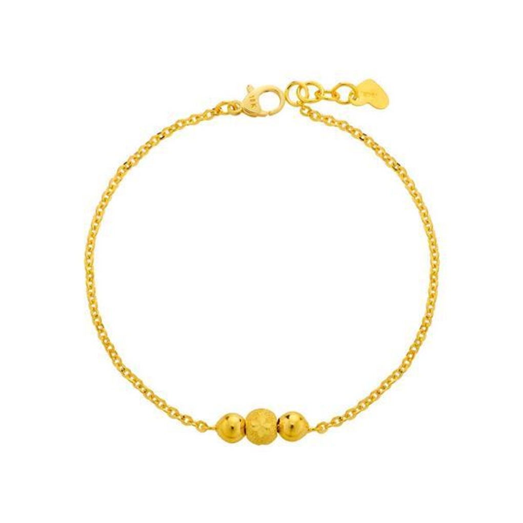 한국금다이아몬드 여자 순금 팔찌 체인 미키 24K 3.75g 18K장식- 이랜드몰