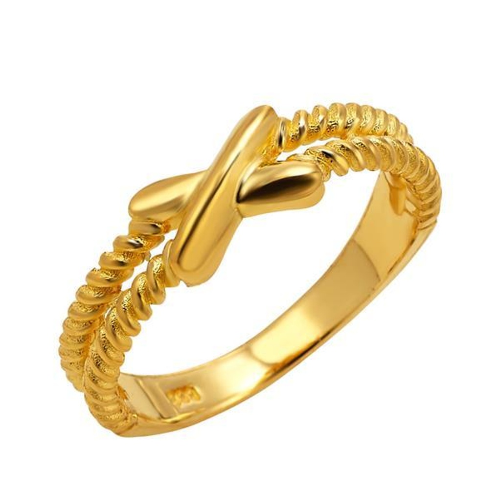 한국금다이아몬드 여자 순금 반지 X 코인 꼬임 24K 3.75g 애끼 검지- 이랜드몰