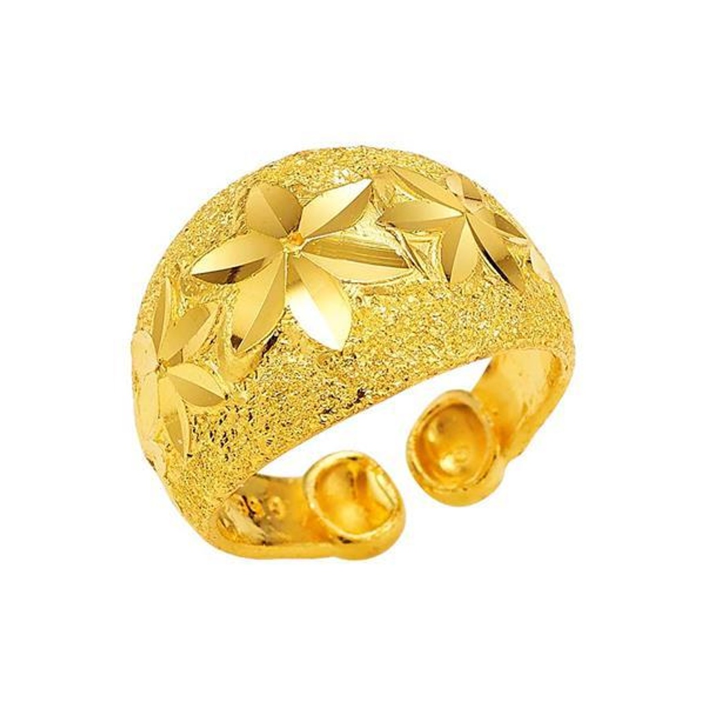 한국금다이아몬드 아기 순금 돌반지 컷팅 꽃 24K 3.75g 애기 100일 선물- 이랜드몰