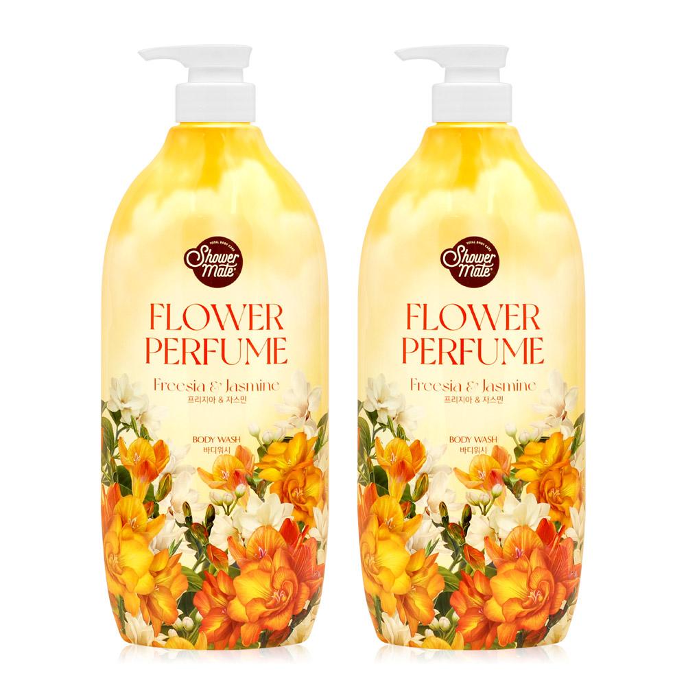 샤워메이트 옐로우플라워 퍼퓸 바디워시 900ml X 2개- 이랜드몰