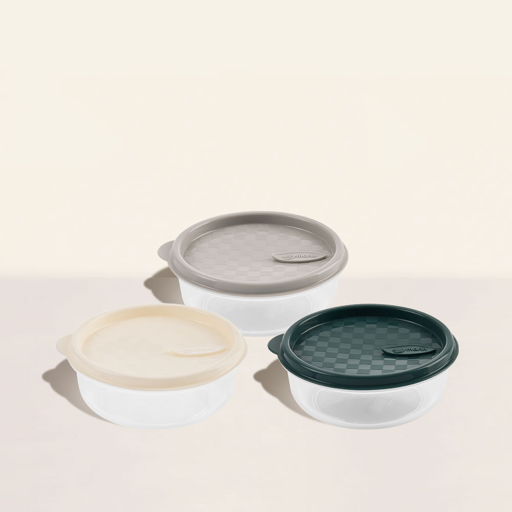 [실리만] 하모니 냉동용기 원형 370ml (2P) WSK7241- KIDIKIDI