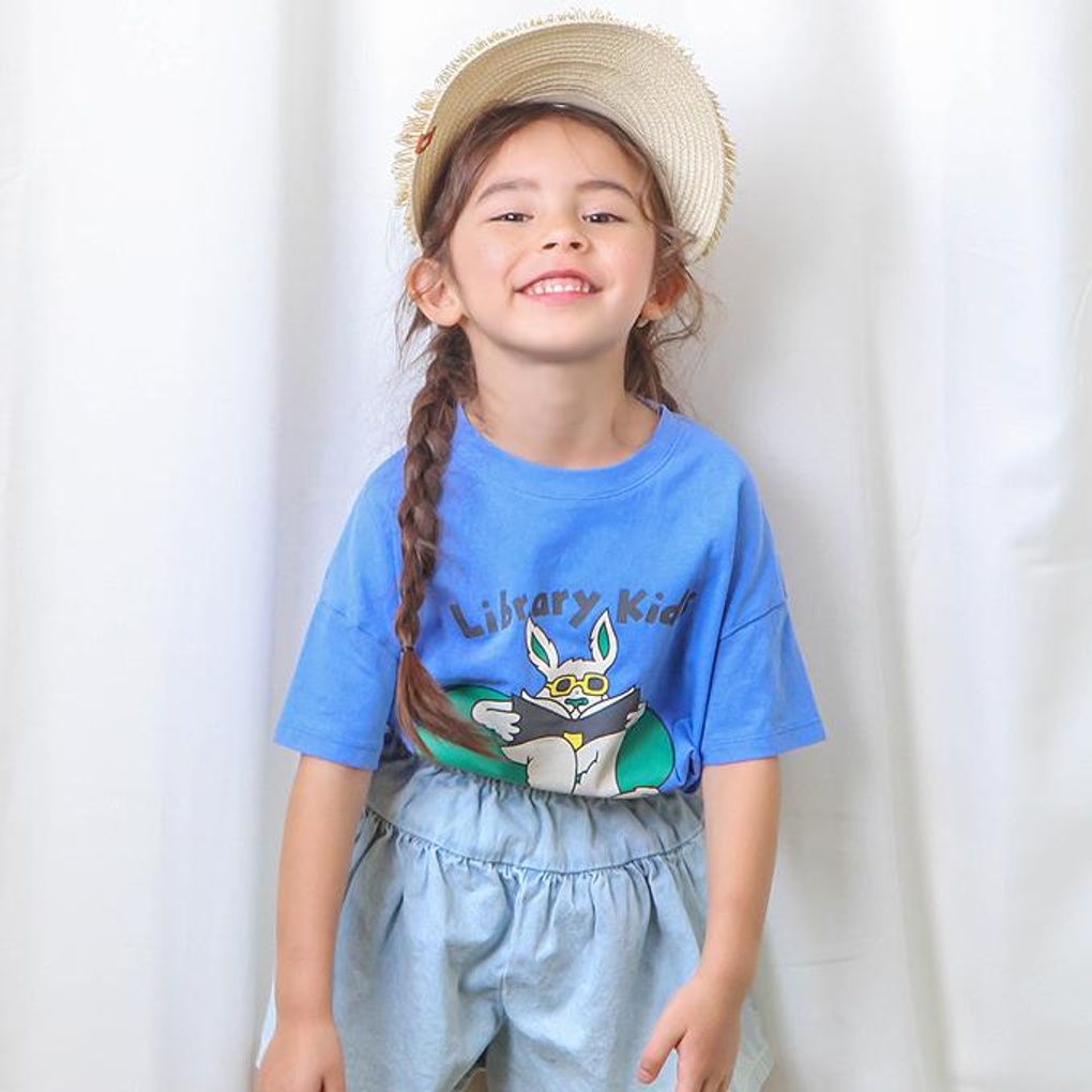 [베이비블리] D23155 레빗북반팔티- KIDIKIDI