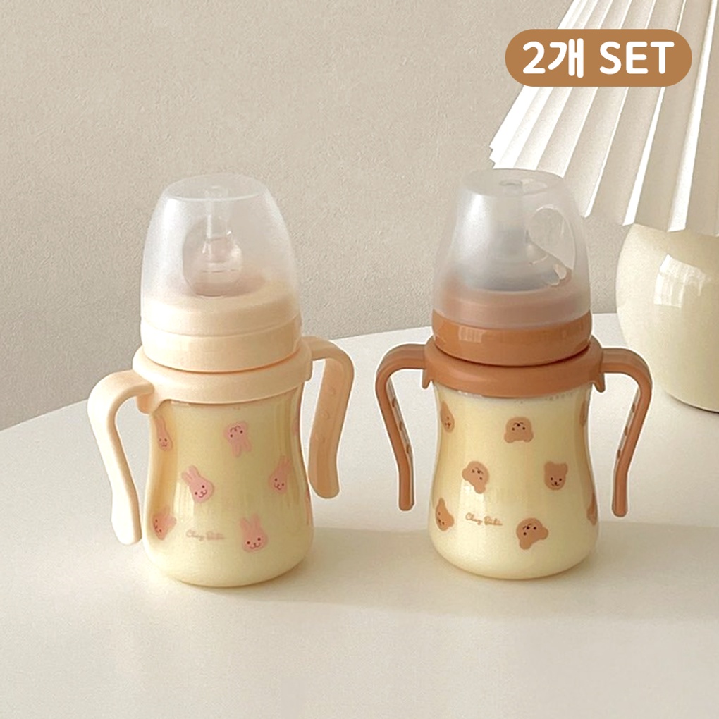 PPSU 아기 빨대컵 200ml 2개 SET- KIDIKIDI