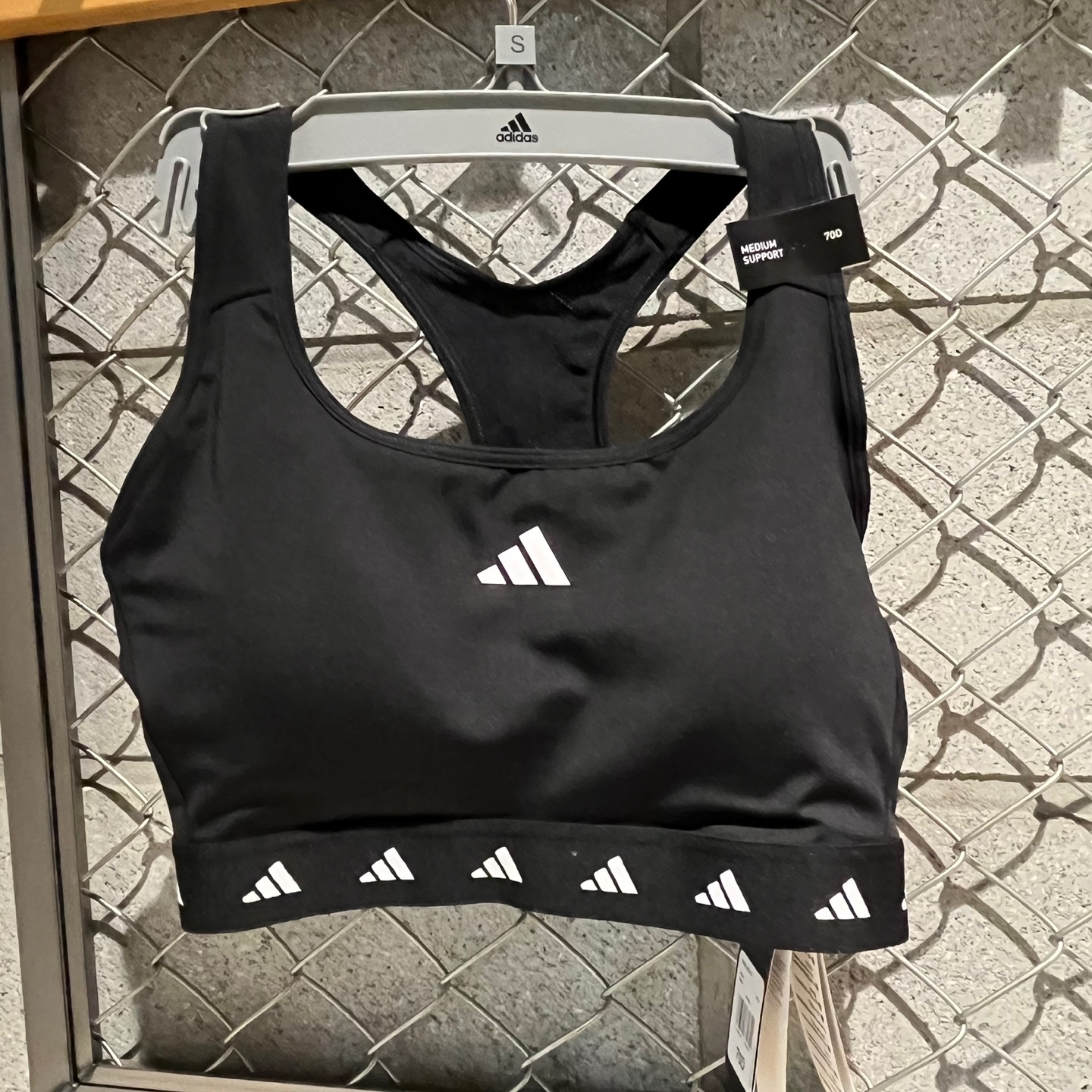 아디다스 [매장정품] 브라탑 트레이닝 미디엄 서포트 테크핏 브라 HN7273 블랙- 이랜드몰