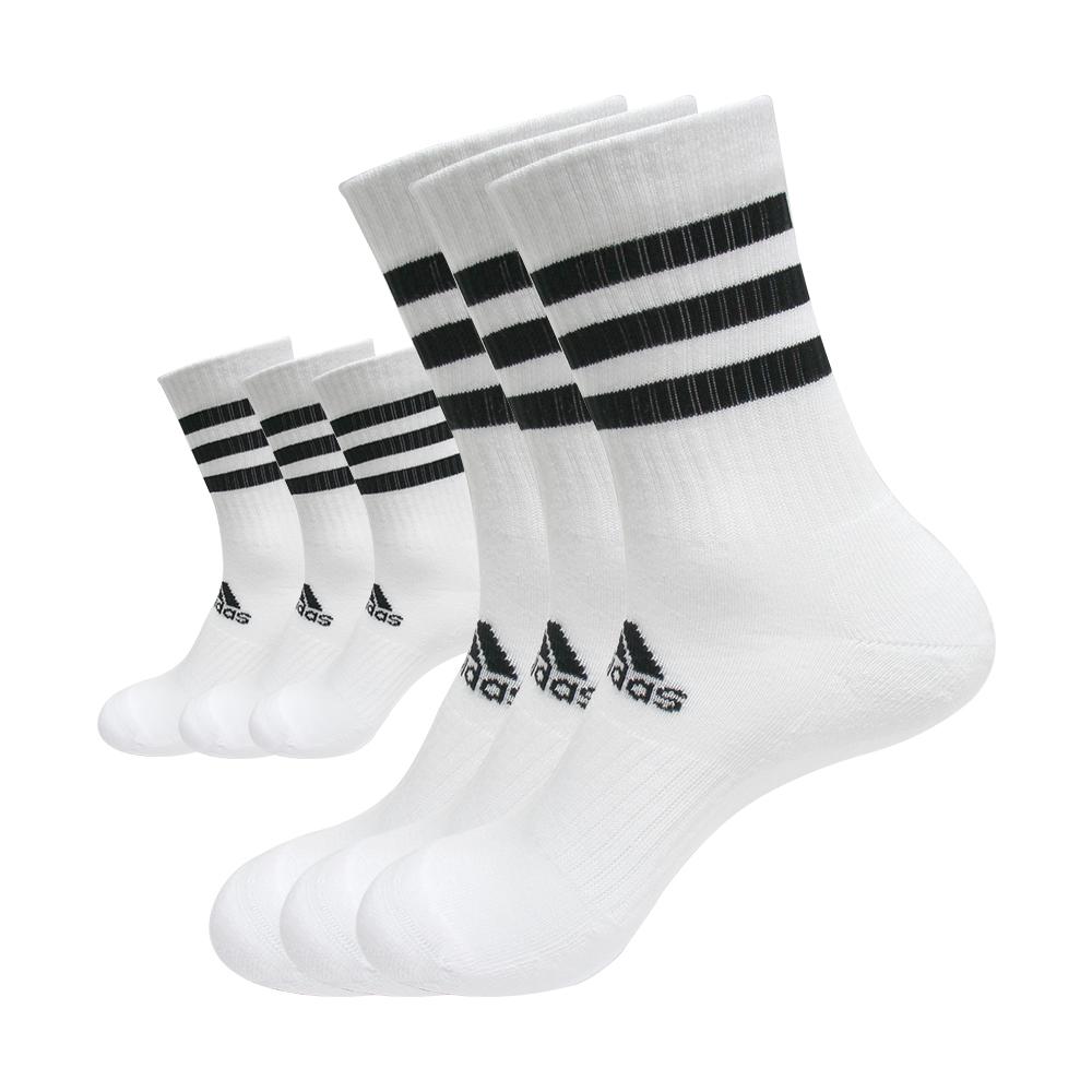 아디다스 키즈 삼선 3S 쿠션 주니어 아동 크루삭스 스포츠 양말 장목 3켤레 세트 DZ9346- 이랜드몰