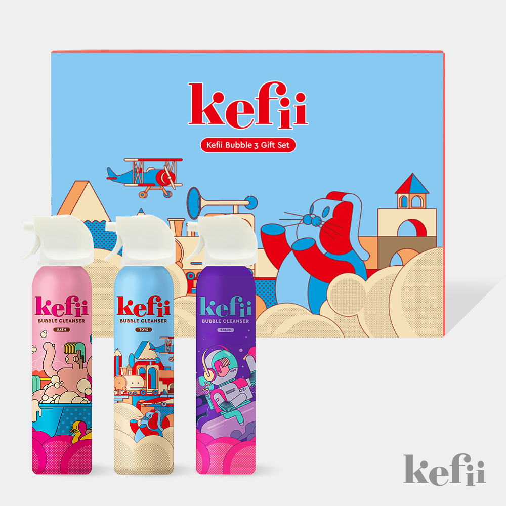 케피버블클렌저 200ml 3종SET(+기프트박스)- KIDIKIDI