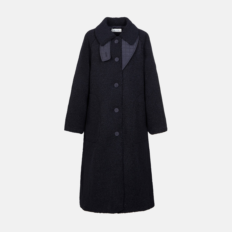 기비 양털칼라롱코트 G2WH7J6- 이랜드몰