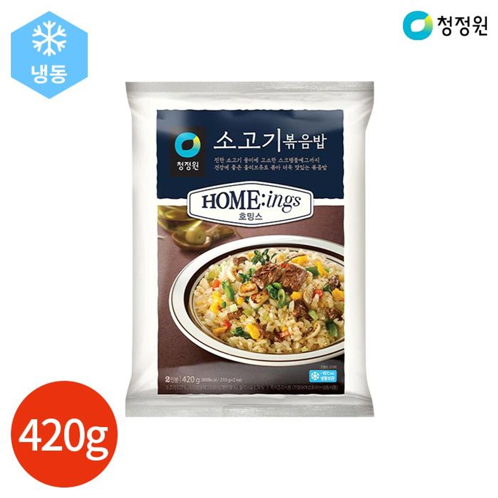 청정원 호밍스 소고기 볶음밥 420g x 2봉- 이랜드몰